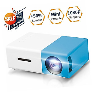 FUOYLOO Home Theater Projector Projector Media Player Equipment Portable Home Cinema Video Plastic Miniature 1080p Lcd Video Projector