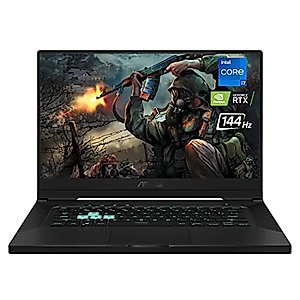 2022 Newest ASUS TUF Dash 15 Gaming Laptop, 15.6" Full HD 144Hz Display, Intel Core i7-11370H Processor, NVIDIA GeForce RTX 3050Ti, 24GB RAM, 512GB SSD + 1TB SSD, RGB Backlit Keyboard, Windows 10 Home