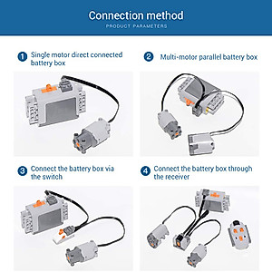 Servo Motor Compatible for Lego 88004 Steering Motor Function Power Function Accessories