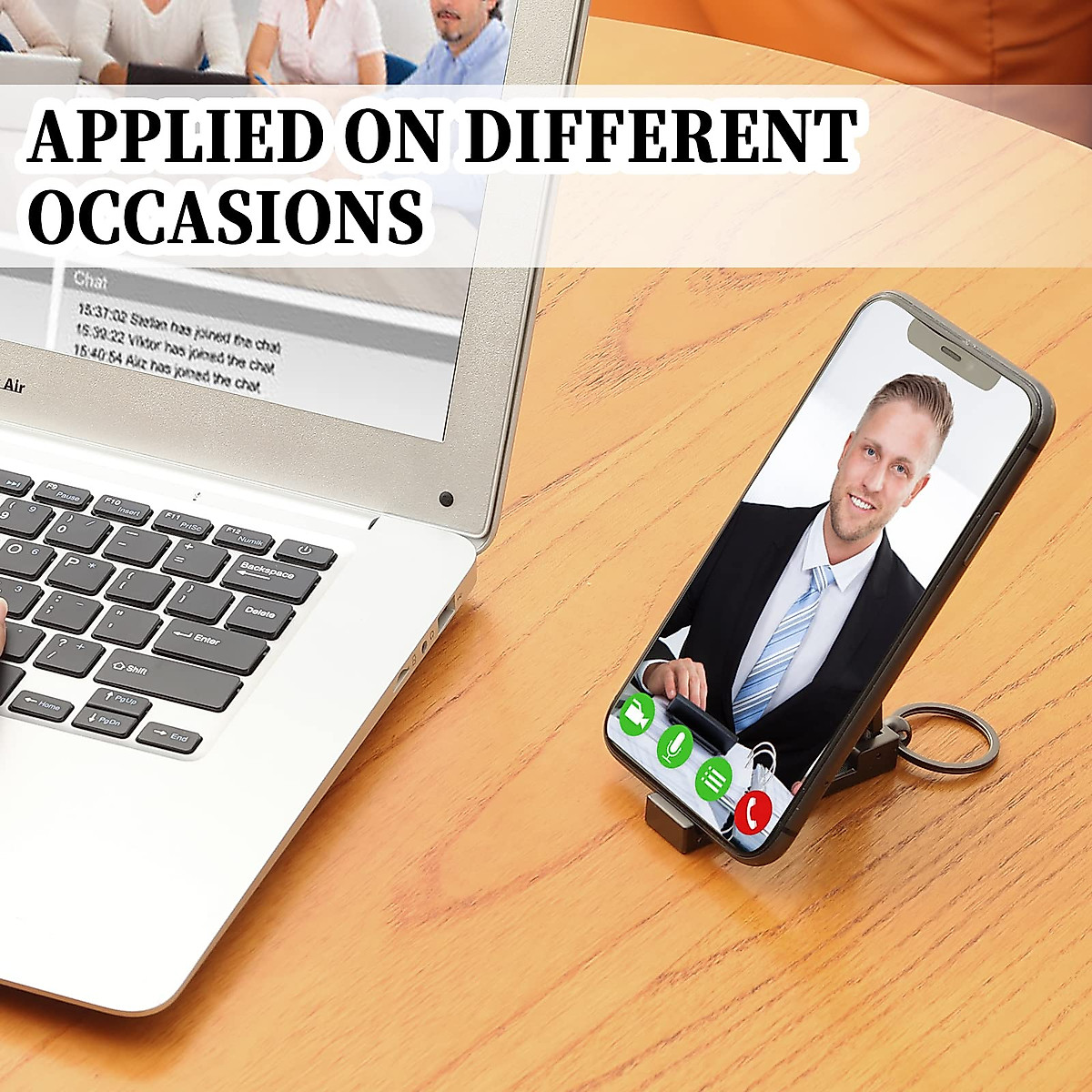 BULFULL Purse Hook for Table, Instant Bag Purse Hook Hanger Holder for Table Desk Folding Handbag Table Hook Hanger for Women Mobile Phone Stand Holder(Platinum)