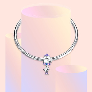 MGIUL Teapot and Teacup Couple Charm Beads for Women Bracelets Necklaces 925 Sterling Silver Pendants Jewelry Gift