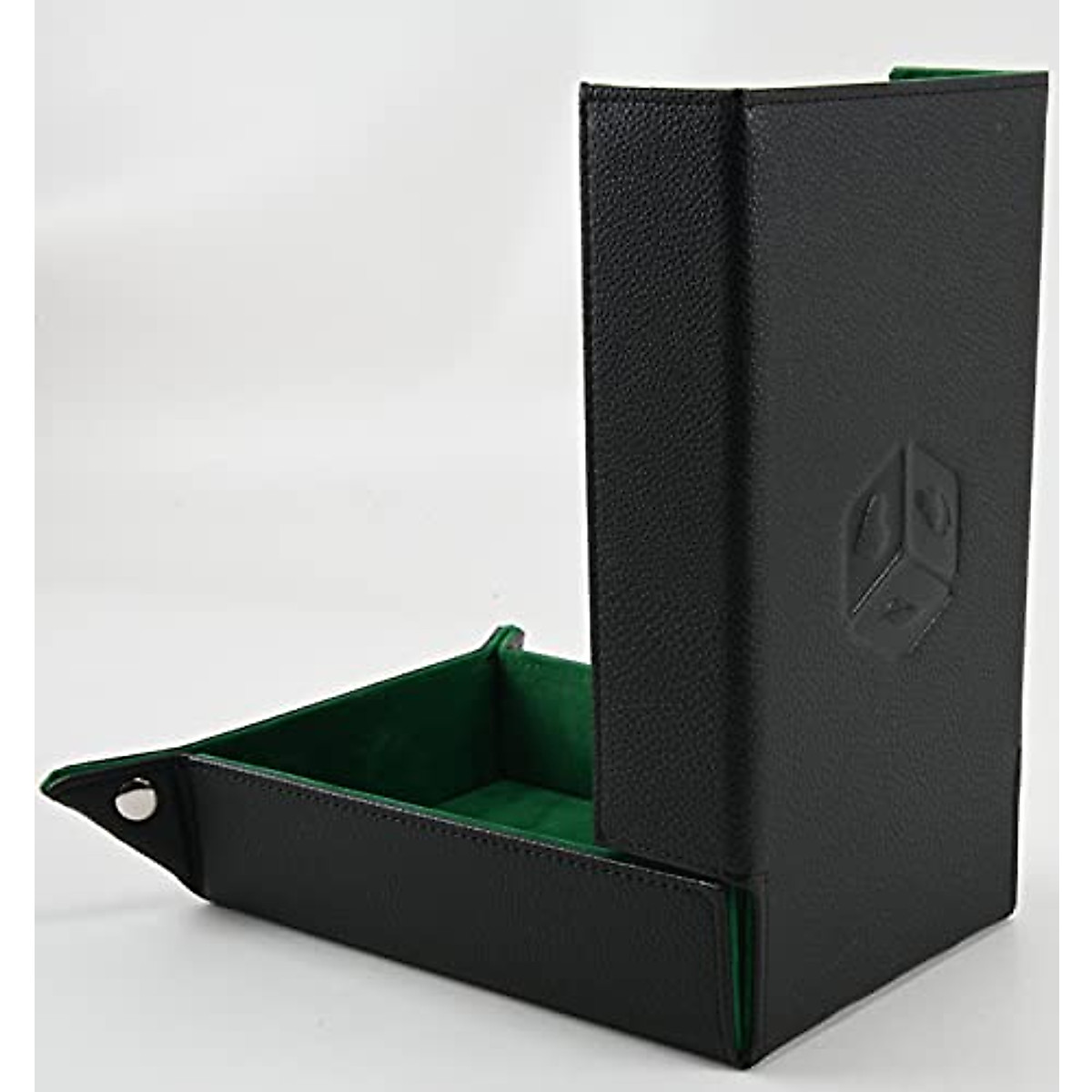 Geek Therapeutics Dice Tower - DND Dice Tray, Dice Box Storage for Dice and Removable Dice Tower - 2 in 1 Dice Rolling Tray and Tower - Perfect for RPG and Tabletop Gaming (Green)