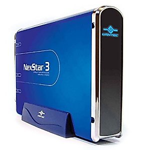 Vantec NexStar 3 NST-360SU-BL 3.5-Inch SATA to USB 2.0 and eSATA External Hard Drive Enclosure (Midnight Blue)