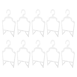 Pet Clothes Hangers Pet Apparel Hanger Dog Cat Clothes Rack Hangers Plastic Pet Costume Hangers 10pcs for Baby Toddler Clothing Home Pets Photo Studio Props Size S Pet Apparel Hangers