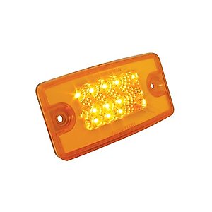 GG Grand General 76320 Amber Rectangular Spyder 8-LED Visor/Cab Marker Sealed Light for Freightliner Century/Columbia