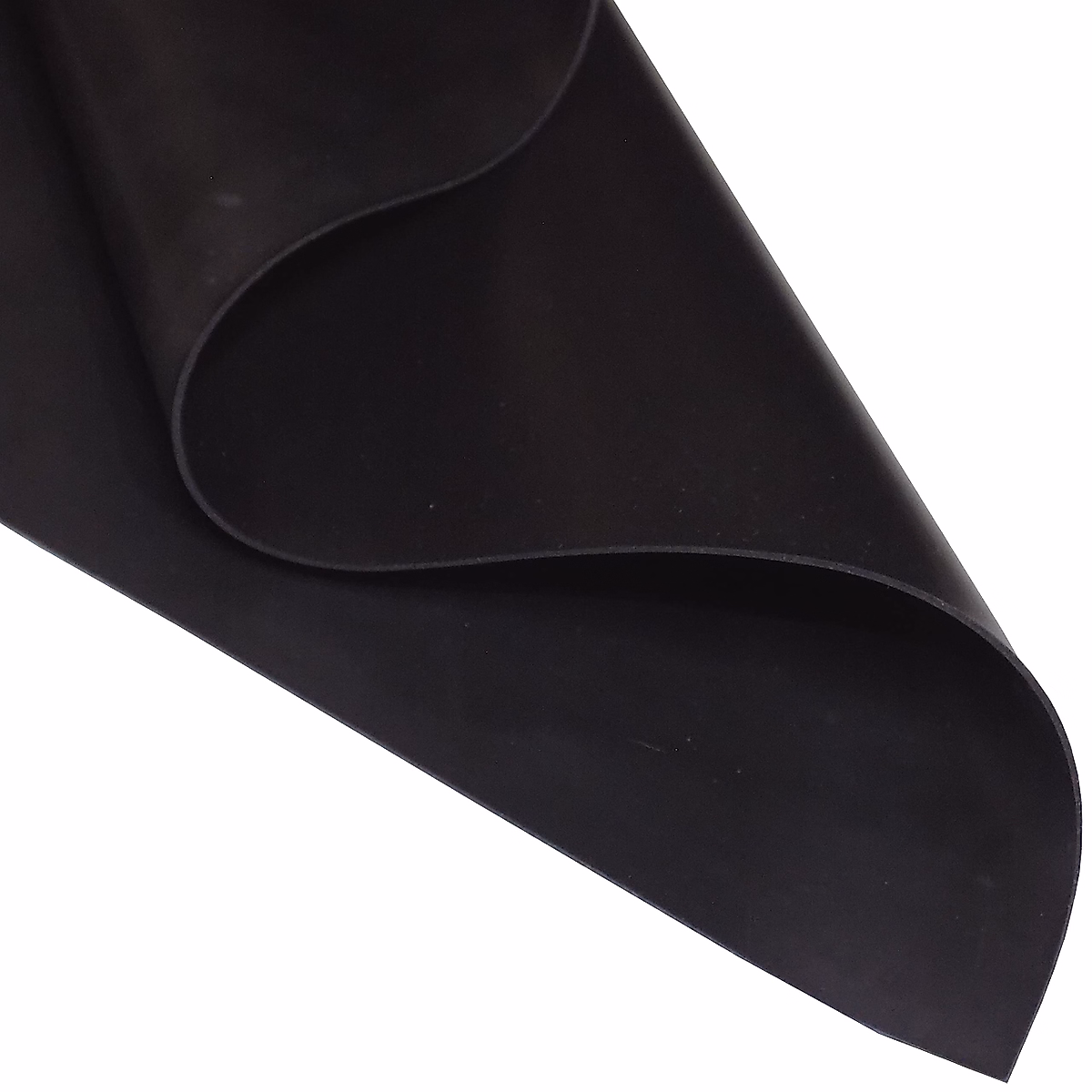 Black Silicone Rubber Sheet, 60A Durometer, 1/32 x 9 x 12" Commercial Grade, Made in the USA, No Adhesive Backing, High Temp Gasket Material