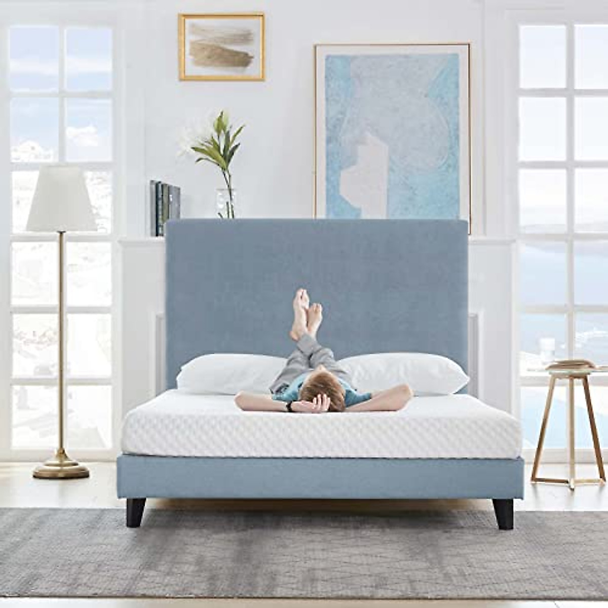 King Size Mattress, 6 Inch Gel Memory Foam Mattress with Motion Isolation, Triple-Layer Breathable Mattress for Cool Sleep & Pressure Relief, Medium Firm, Bed in A Box, CertiPUR-US Certified (King)