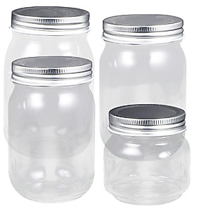 4pcs Small Honey Jar Sugar Scrub Jars Mason Jars Transparent Jam Containers Sealed Honey Jars Jam Clear Jars for Home Kitchen Jam Jars Clear Glass Jars Lidded Jam Jars Sealing Jars