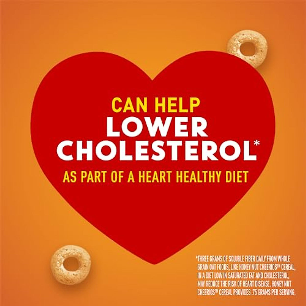 Cheerios Honey Nut Cheerios Heart Healthy Breakfast Cereal, Gluten Free Cereal With Whole Grain Oats, 10.8oz