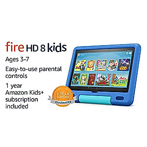 Amazon Fire HD 10 Kids tablet, 10.1", 1080p Full HD, ages 3–7, 32 GB, Sky Blue