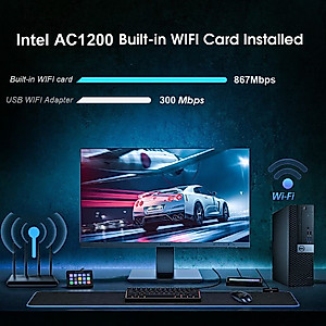 Dell OptiPlex 7040 Desktop Computers with 22 inch Monitor PC Bundle,32GB Ram 512GB M.2 NVMe SSD, AC8260 Built-in WiFi Bluetooth, i5-6500 3.2GHz,HDMI, Windows 10 Pro,Refurbished Computers (Renewed)