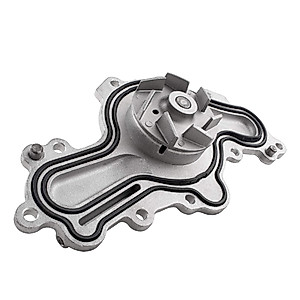 BOXI Engine Water Pump w/Double-Row Sprocke & Gasket Fit for Ford Edge Explorer Flex 2011-2019 / for Lincoln Continental MKS MKT MKX MKZ 2011-2019 / V6 3.5L 3.7L / Replace# 252-955 19326227