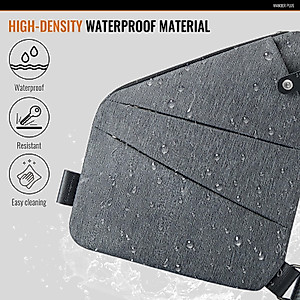 WANDER PLUS Anti Theft Crossbody Bag, Shoulder Bag Anti-theft Design for Travel, Sport, Work, Grey