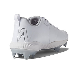 New Balance Women's FuelCell Fuse V3 Molded Softball Shoe, White/White, 8