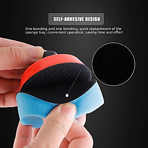 ZFE Car Foam Drill Polishing Pad Kit, 44Pcs 1inch 2inch 3inch Detail Polishing Buffing Pad Mix Size Car Detailing Kit with 5/8-11 Thread Backing pad & Adapters for Buffer Polisher Polishing, Buffing