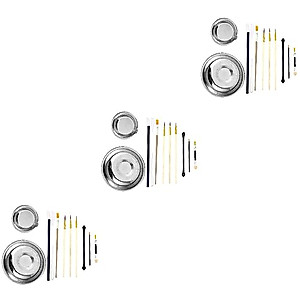 VILLCASE 3 Sets Model Coloring Kit Detail Small Black Brush Drawing Paint Detail Brush Mini Paint Brushes Hair Set Mini Models Craft Coloring Set Model Hand Paint Tools Models Paint Set