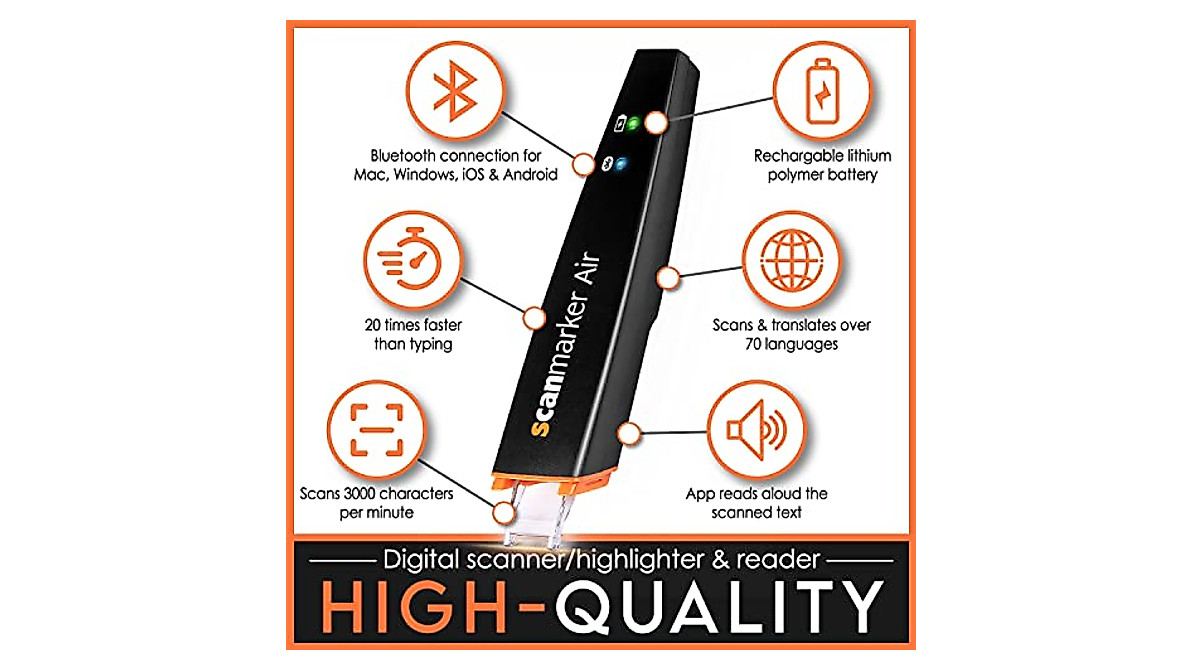 Scanmarker Air Pen Scanner - High-Speed OCR Reader