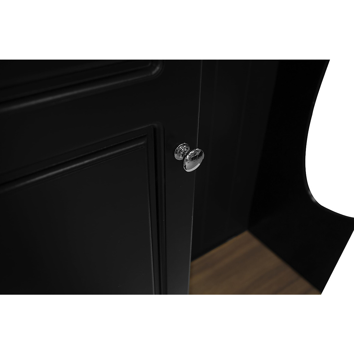 SPOFLYINN 0717-B0CRKLBTS6 Door Closet, One Size, Black as Shown