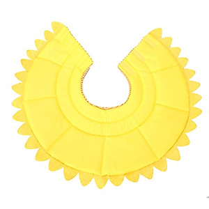 Cat Recovery Collar, Cute Sun Flower Soft Cat Cone Cones Elizabethan Collar for Dog Cat Kitten After Surgery, Wound Healing(L)