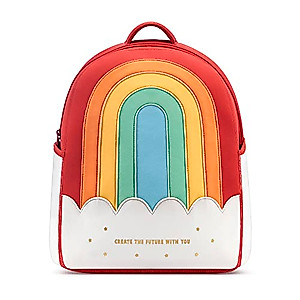 zoy zoii Kids Backpack, Modern Toddler Backpack for Preschool Girls Boys ages 5-10, Children Bookbag Schoolbag Casual Daypack Travel Bag - Zoy Rainbow