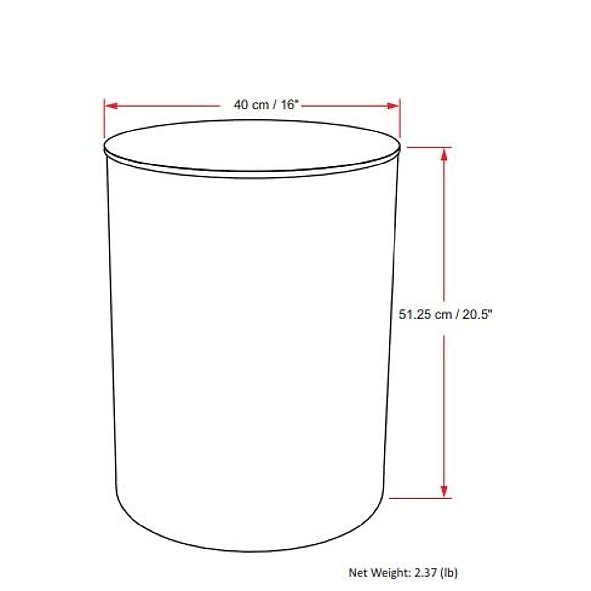 SIMPLIHOME Curtis Industrial 16 inch Wide Metal Cylinder Accent Table in Ombre Black/ Gold, Fully Assembled, End, Bedside Table and Nightstand, for the Living Room and Bedroom