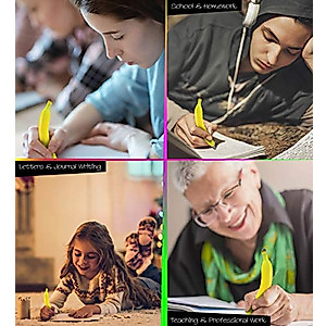 Planet Pens Banana Novelty Pen - Cute Fun & Unique Kids & Adults Office Supplies Ballpoint Pen, Colorful Fruits Writing Pen Instrument For School & Office