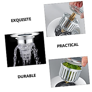 OSALADI 2pcs Kitchen Sink Stopper Strainer Filter Sink Plug Bathroom Sink Stoppers Tub Drain Plug Toilet Stopper Sink Stopper Replacement Bathtub Stopper Drainer Stainless Steel