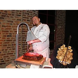 Professional Prime Rib and Steak Carving Knife - 14 Inches - Brunch Stations, Brisket, Razor Sharp, Granton Edge (Single Carving Knife)