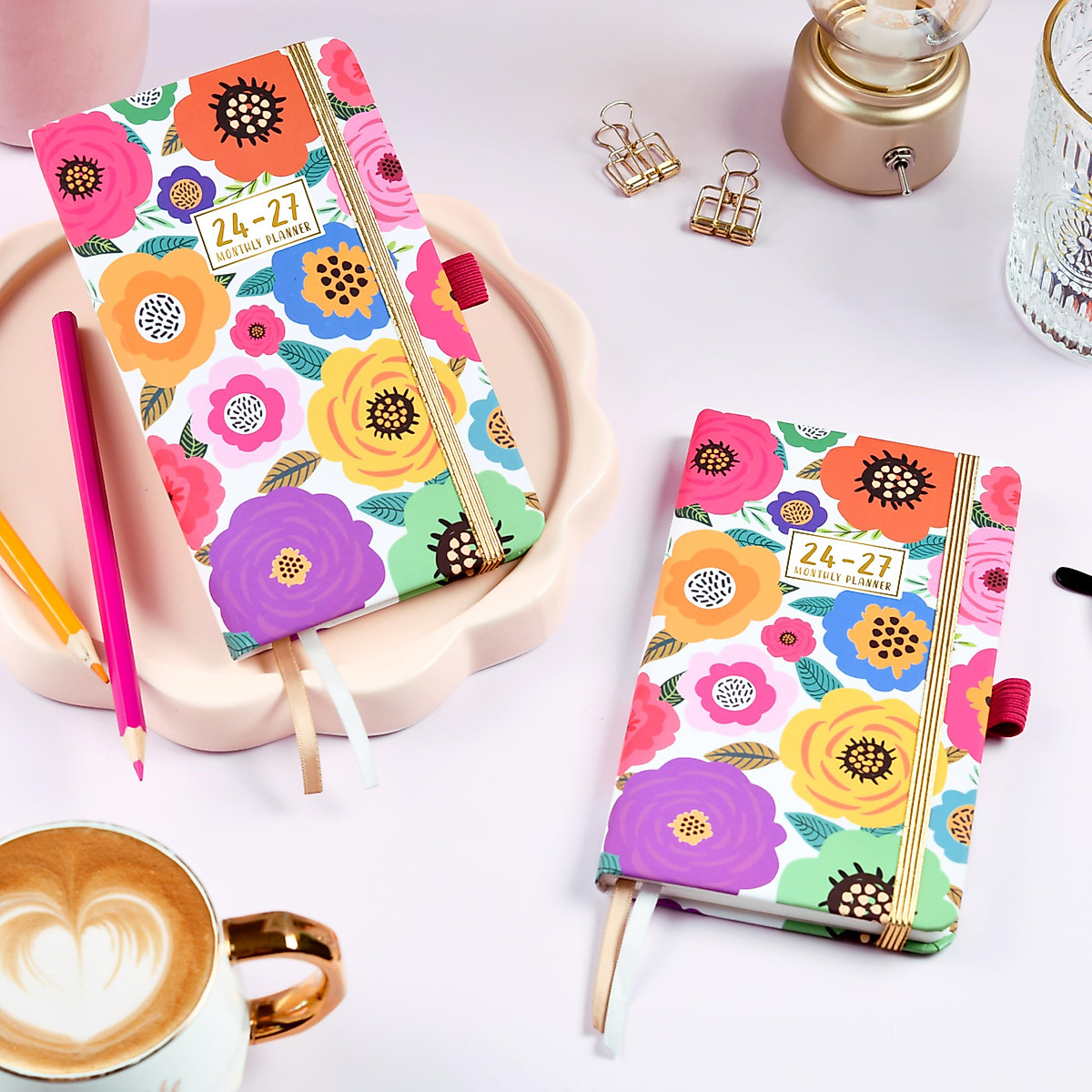 Pocket Planner/Calendar 2024-2027 - Monthly Pocket Planner/Calendar, Jul. 2024 - Jun. 2027, 3.8" x 6.4", 3 Year Monthly Planner, 63 Notes Pages