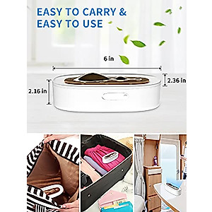 Zerosky Ozone Refrigerator Deodorizer, 20mg/H O3 Air Purifier Deodorizer, Natural Car, Shoe Deodorizer, Odor Eliminators For Home, Closet, Pet Home, Washing Machine, white