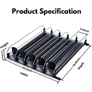 Rumia Drink Organizer for Fridge, Self-Pushing Soda Can Organizer for Refrigerator 3ROW