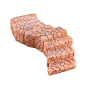 Mggsndi Miniature Fairy Garden Accessories Stairs Stone Steps Figurine Bonsai Ornament for Garden Doll House Decoration Grey