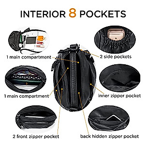 VOLGANIK ROCK Crossbody Bag for Women with Tassel Ladies Soft PU leather Purses and Handbag Pocketbooks