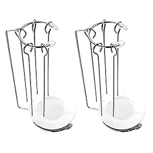 YARDWE Kebab Skewers Metal Skewers 2 Sets Vertical Skewer Stainless Steel Stainless Steel BBQ Kabob Skewers Rack Holder Vertical Barbeque Grilling Rack Meat Spit Kebab Skewers Metal Skewers