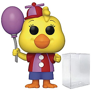 POP Five Nights at Freddy's - Balloon Chica Funko Vinyl Figure (Bundled with Compatible Box Protector Case), Multicolor, 3.75 inches