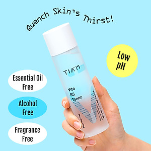TIAM Vita B5 Toner, Deep Hydrating Toner Korean, Low pH Toner for Dry Sensitive Skin, Toner for Combination Skin, b5 Vitamin, Alcohol Free, Fragrance Free, 6.1 Fl Oz