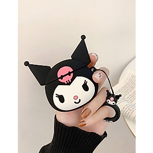 Cartoon Case Compatible with Apple AirPods Pro Anime, Fun Cute Kawaii Protective Case Anti-Fall Headphone Case for Airpod Pro Case Cover (AirPods Pro, BlackMonster)