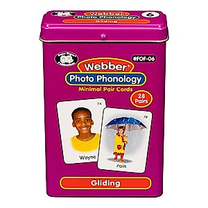 Super Duper Publications | Webber® Photo Phonology Gliding Minimal Pair Card Deck | Educational Learning Resource for Children