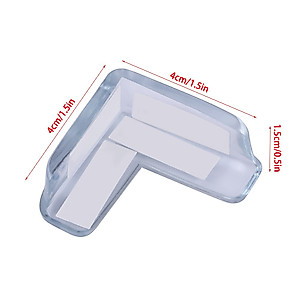 15Pcs Corner Protectors Guards Baby Proof Corner Covers Safety Transparent Protector Pad Furniture Table Corner