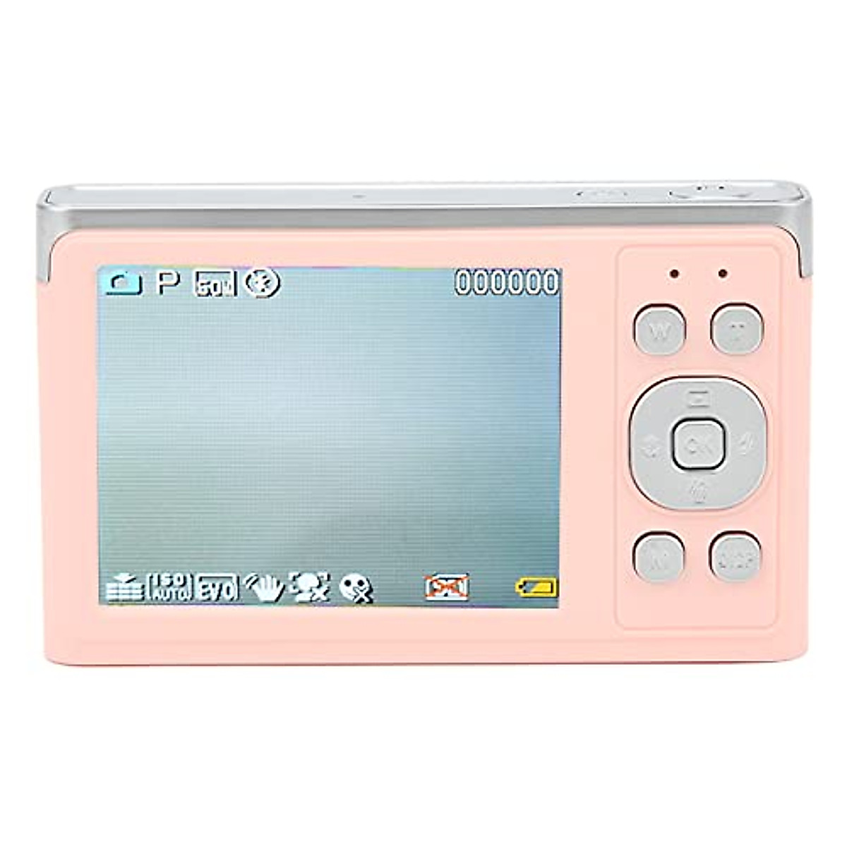Digital Camera, Kids Camera 4K Digital Camera 2.88in IPS HD Mirrorless 16X Zoom 50MP Compact Portable Mini Cameras for 4-15 Year Old Kid Children Teen Student Girls Boys(Pink)