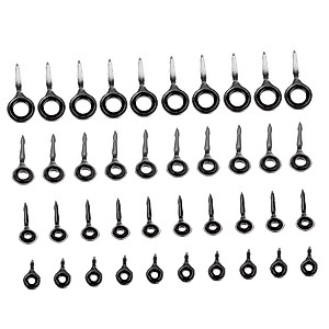 40pcs Rod Repair Kit Fishing Rod Guides Sizes for Raft, Rock Rod