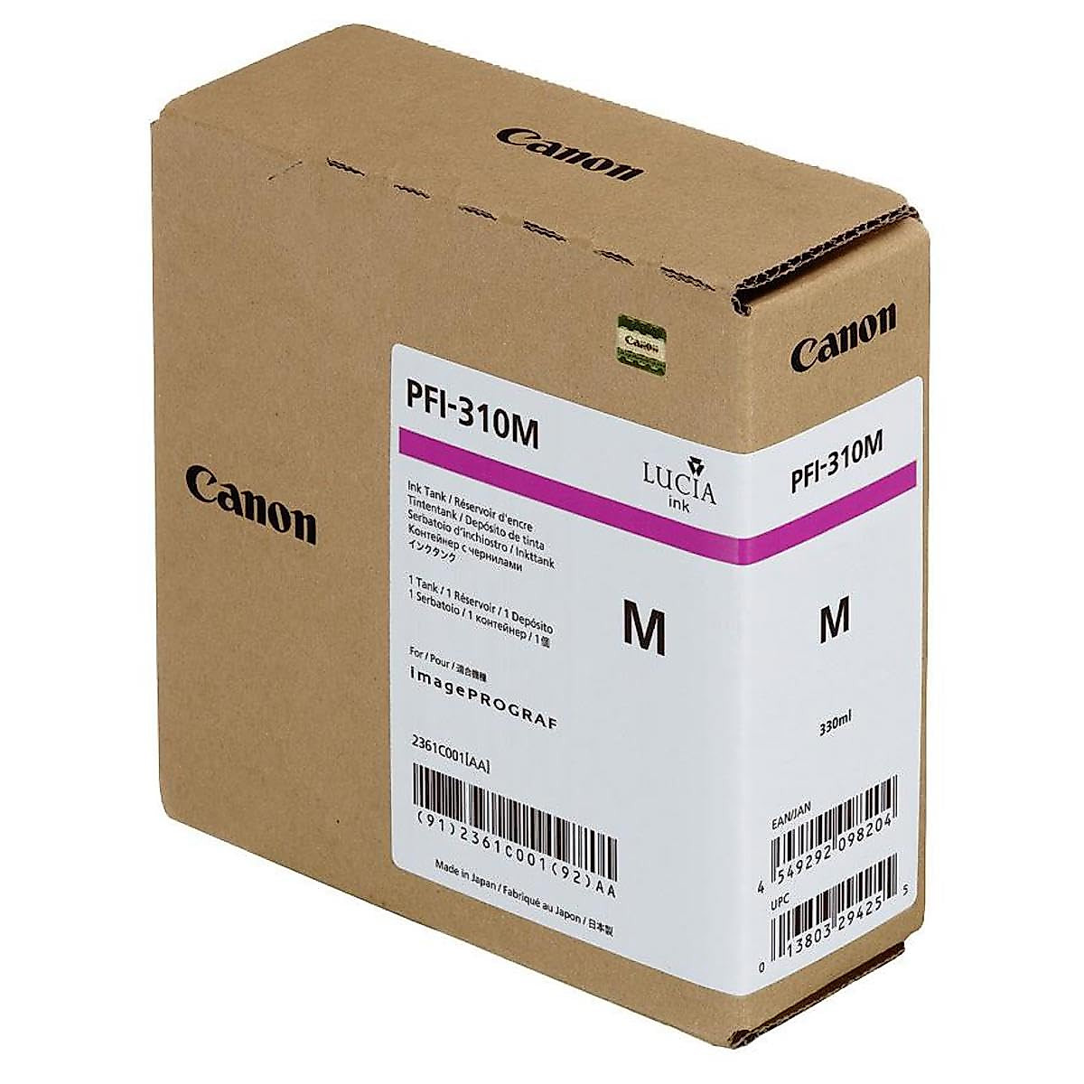 Canon PFI-310 330ml Pigment Ink Tank Bundle - Includes Matte Black/Black/Cyan/Magenta/Yellow