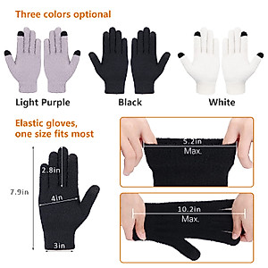 Cierto Winter Touch Screen Gloves: Men and Women Tech Touchscreen Fleece Lined Snow Gloves Warm Knit Insulated Gloves | Thin Thermal Outdoor Gloves for Driving Walking Running Cycling