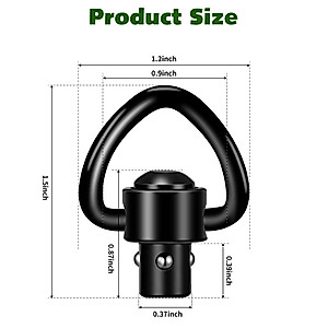 VVAAGG 2 Point QD Sling Adjustable 550 Paracord Sling with Metal Hook and QD Sling Swivels for Hunting (Tan)