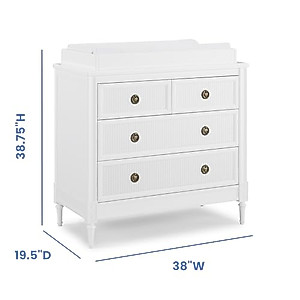 Delta Children B0CBQTYG76, Dresser w Interlocking, Bianca White