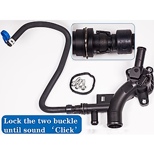 JSDAN 25193922 Compatiableb With 2011 2012 2013 2014 2015 2016 Chevy Cruze Sonic Trax Buick Encore Engine Water Outlet 1.4L &13251447 Chevy Cruze Radiator Hose
