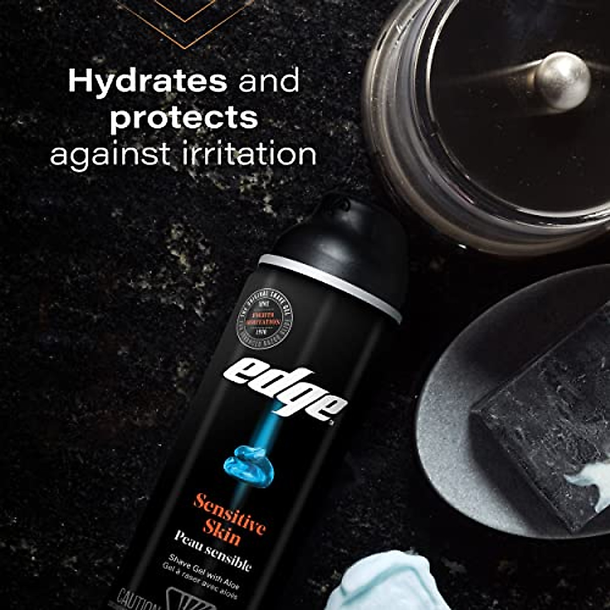 Edge Sensitive Skin Shaving Gel Twin Pack, 2 x 198g