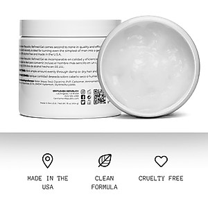 Gentlemen Republic 16oz Refined Hair Gel for Men - Premium Men's Hair Styling Product, 24 Hour High Hold & Shine. No Beeswax, Alcohol, or Parabens, Humidity Resistant