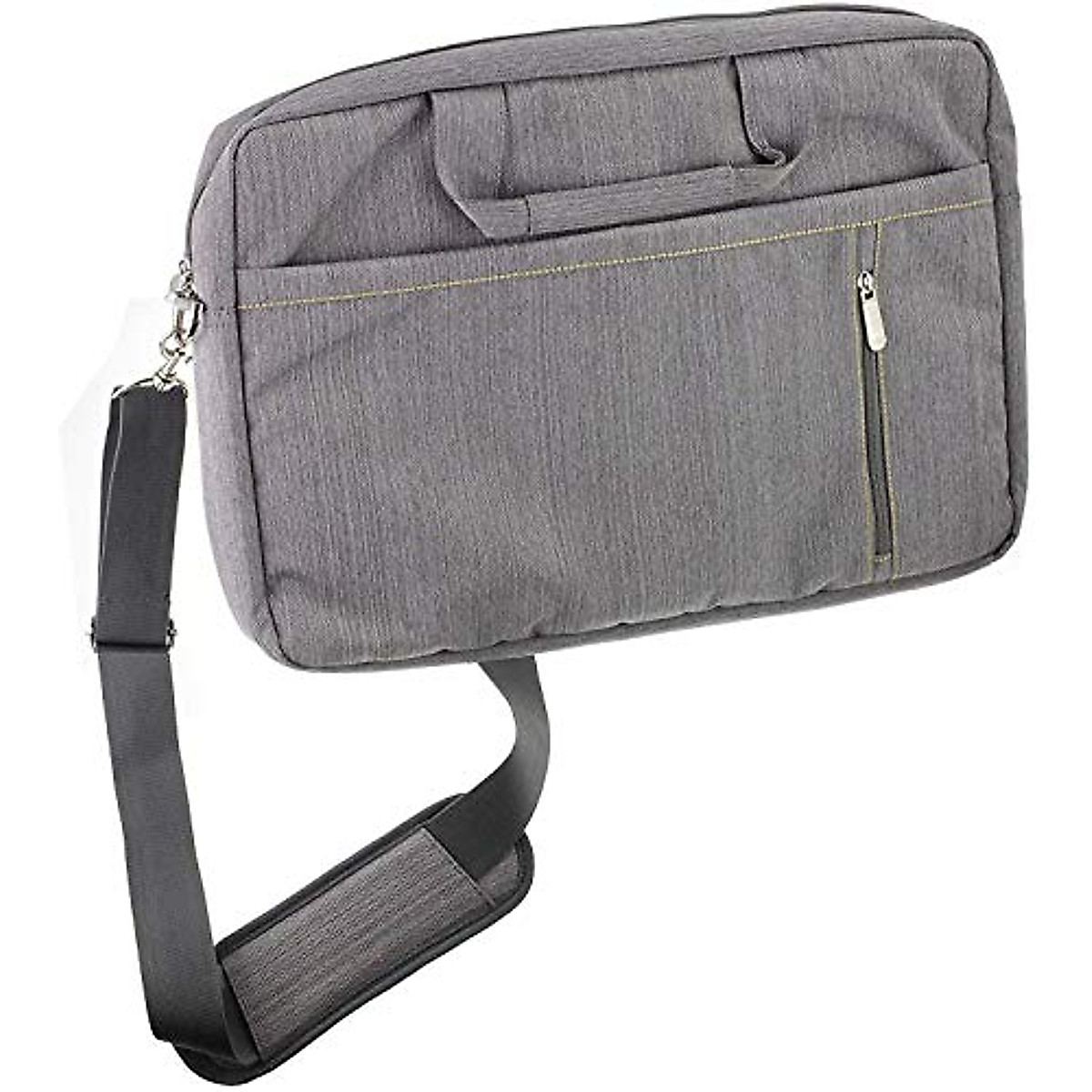 Navitech Grey Premium Messenger/Carry Bag Compatible with The Alienware AREA-51M Gaming 17.3 Inch Laptop
