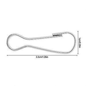 Pssopp 100PCS Bird Hooks Metal Hooks Durable Thicken C-Clips Hooks Chain Links Snaps Hook Set Bird Cage Supplies